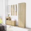 vidaXL Gangkast 55x25x189 cm bewerkt hout betongrijs kopen? | vidaXL.nl