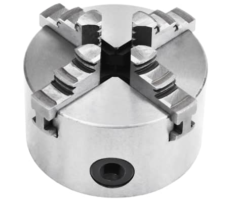 vidaXL Mandrină de strung cu 4 fălci, 100 mm, oțel | vidaXL.ro