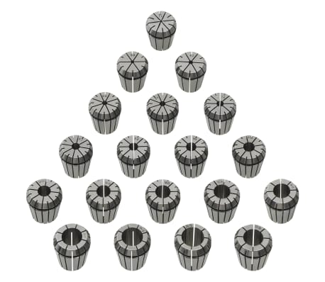 vidaXL ER32 spændepatroner 19 dele drejeværktøjssæt | vidaXL.dk