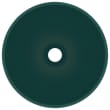 vidaXL Chiuvetă baie lux verde deschis mat 32,5x14 cm ceramică rotund ...