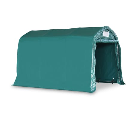 vidaXL Cort de garaj, verde, 2,4 x 3,6 m, PVC | vidaXL.ro