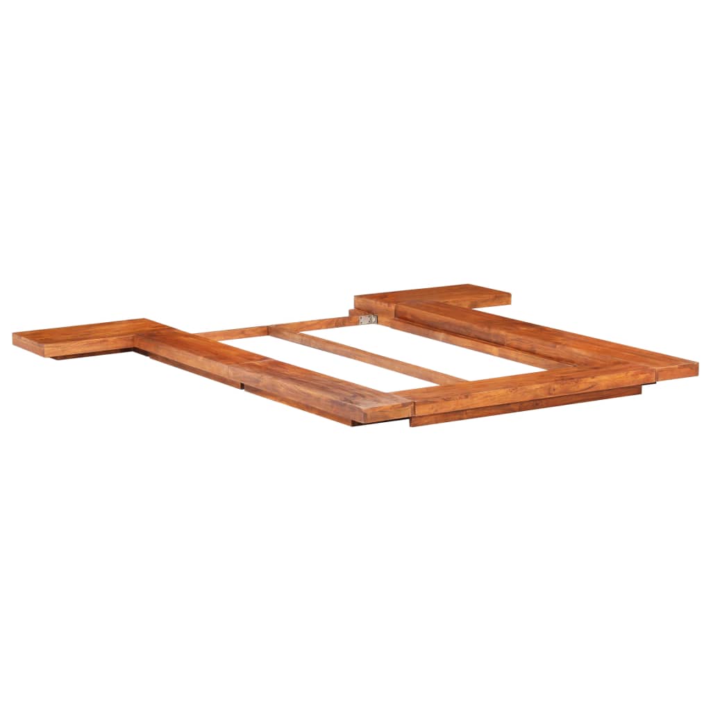vidaXL Okvir za japanski futon-krevet od bagremovog drva 90 x 200 cm ...