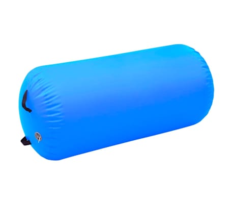 vidaXL Aufblasbare Gymnastik-Rolle mit Pumpe 120x75 cm PVC Blau | vidaXL.at