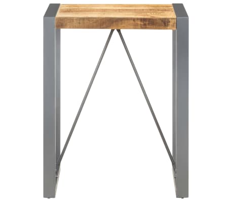 vidaXL Dining Table 60x60x75 cm Solid Rough Mango Wood | vidaXL.com.au