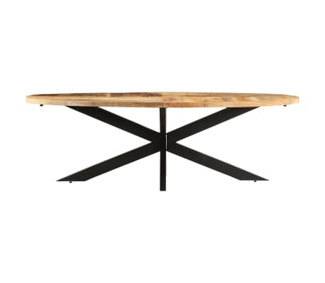 vidaXL Dining Table 240x100x75 cm Rough Mango Wood | vidaXL.ie