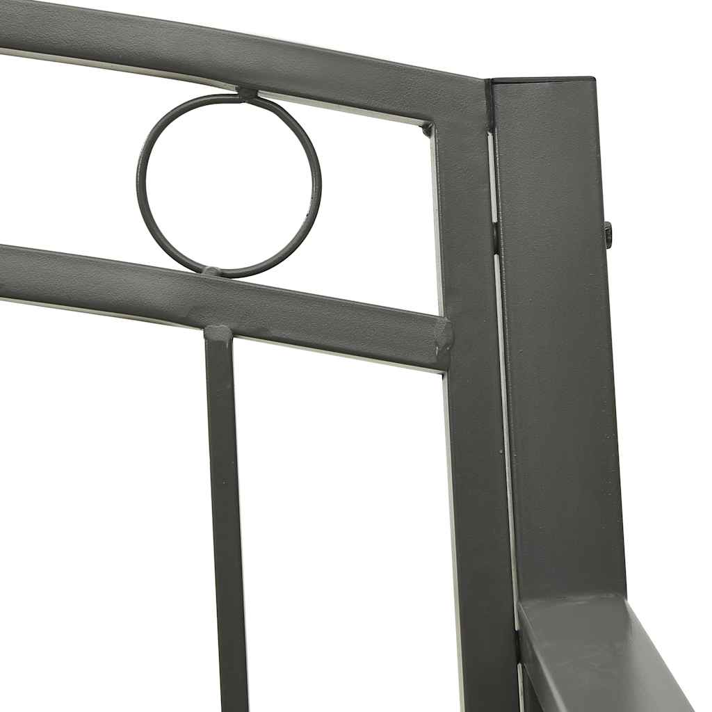 Garden Bench With A Table 125 Cm Steel Grey Home And Garden All Garden Bench With A Table 125 Cm Steel Grey Home And Garden All