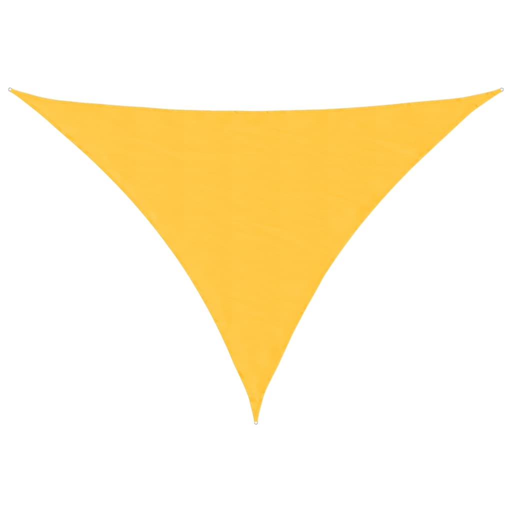 Voile D ombrage Triangulaire 3 5 X 3 5 X 4 9 M Jaune Imperm able 
