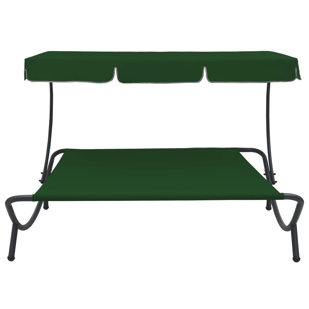 Outdoor Lounge Bed With Canopy Green Home And Garden All Your Home