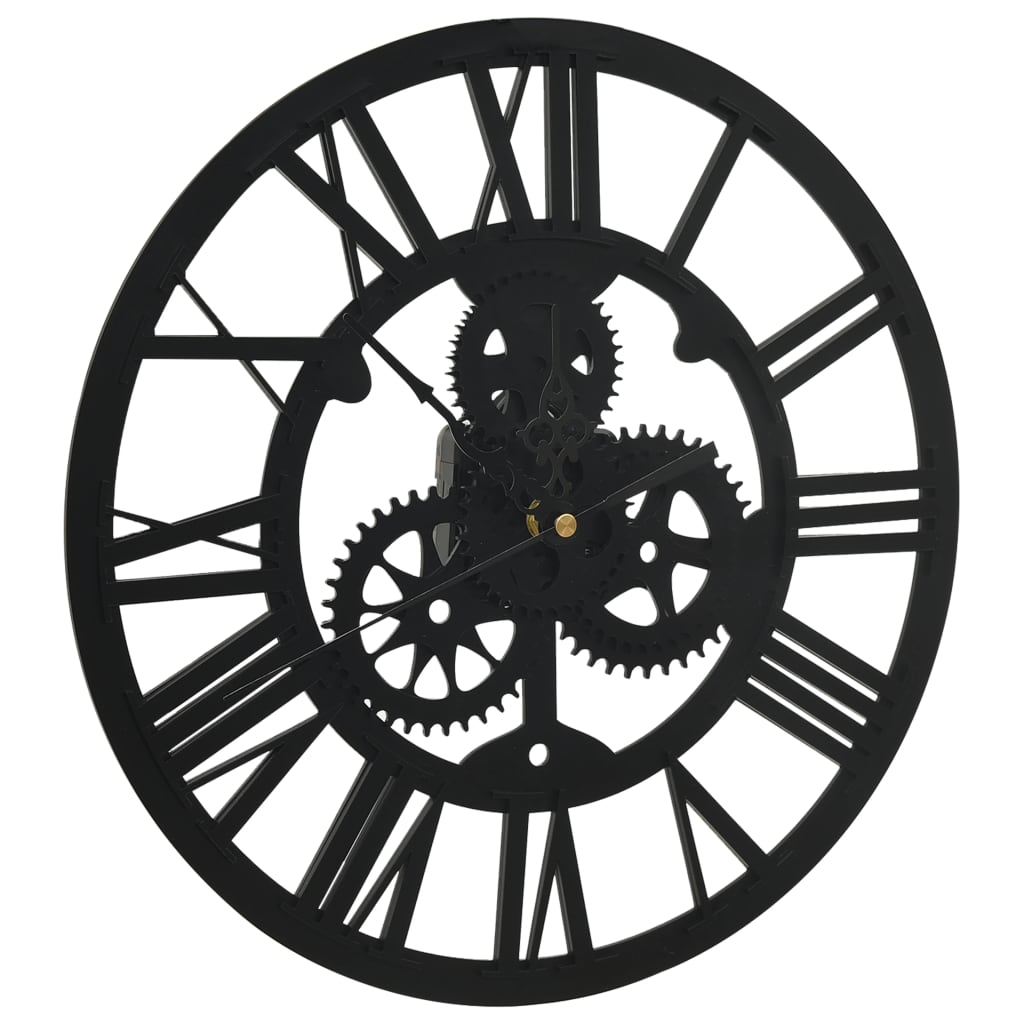 325168 VidaXL Wall Clock Black 30 Cm Acrylic Tavarakartano