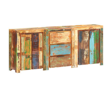 vidaXL Sideboard with 3 Drawers and 4 Doors Solid Reclaimed Wood ...