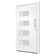 vidaXL Voordeur 100x200 cm aluminium en PVC wit online kopen | vidaXL.be