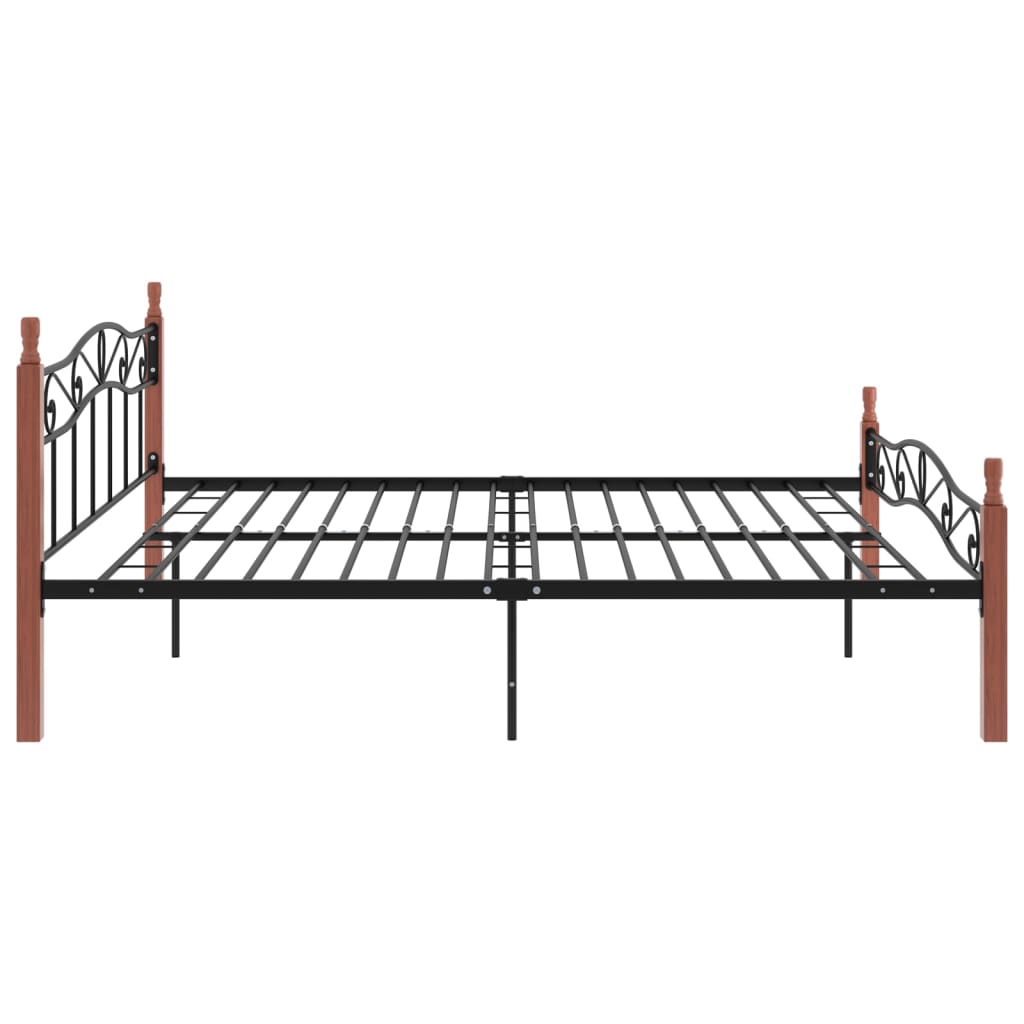 Massivholzbett Schwarz Metall Und Eiche 180 200 Cm Moka3 ch Online 
