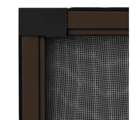 vidaXL Extendable Insect Screen for Windows Brown | vidaXL.com.au