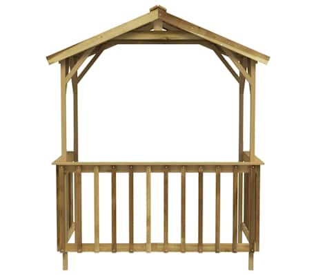 vidaXL Barbecue-overkapping 163,5x93x210 cm geïmpregneerd grenenhout ...