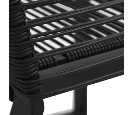 vidaXL 3 Piece Patio Dining Set PVC Rattan Black | vidaXL.com
