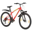 vidaXL Bicicletă montană cu 21 viteze, roată 26 inci, 36 cm, roșu ...