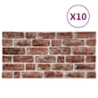 vidaXL Panneaux muraux 3D avec design de brique sable 10 pcs EPS ...