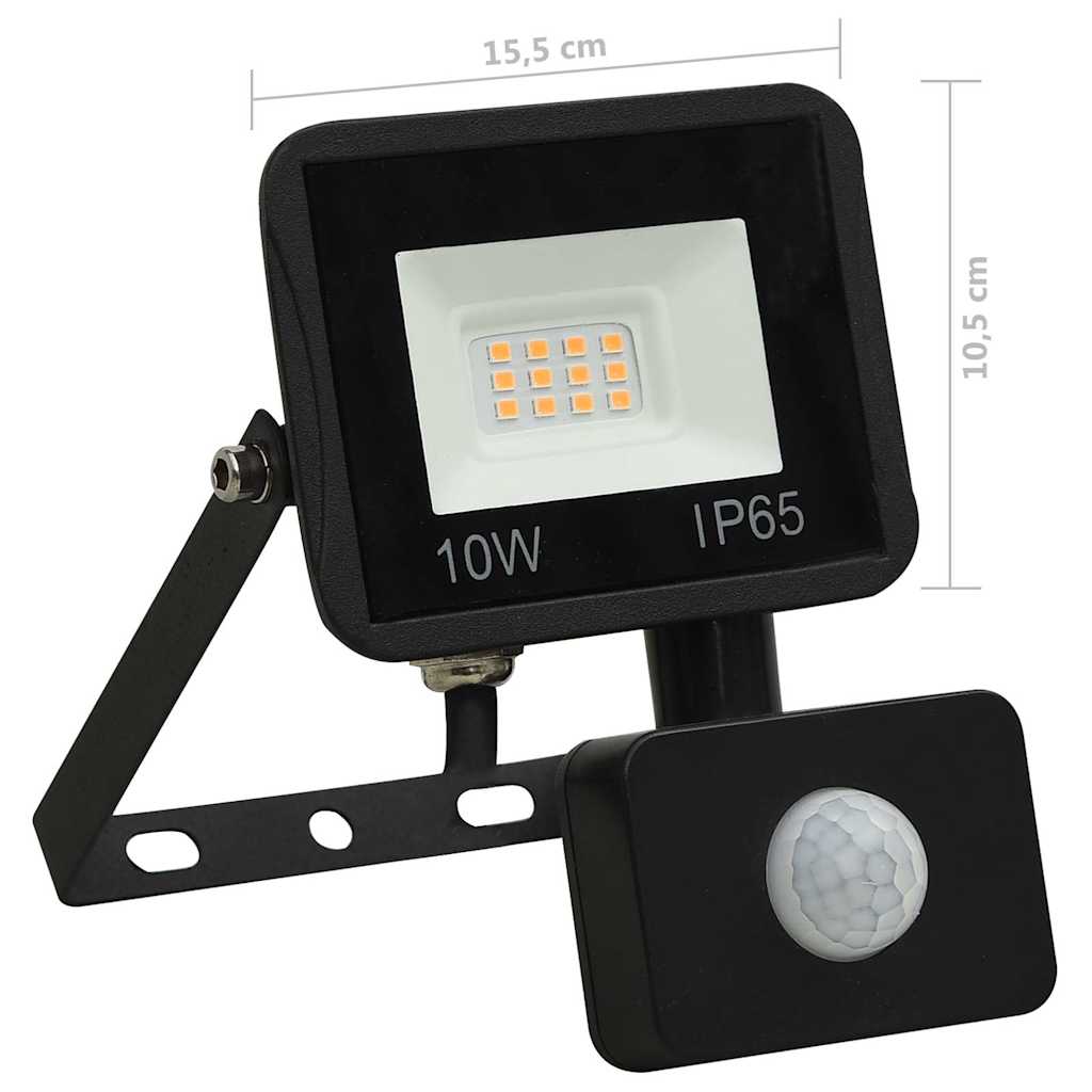 K b LED projekt r Med Sensor 10 W Kold Hvid LED projekt r Med Sensor