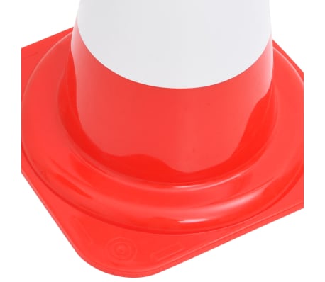 vidaXL Reflective Traffic Cones 4 pcs Red and White 50 cm | vidaXL.ie