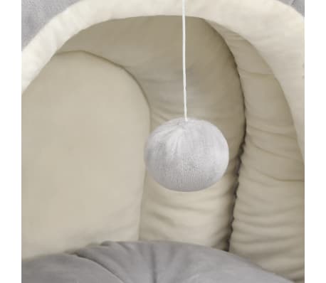 vidaXL katteseng 50x50x45 cm grå og cremefarvet | vidaXL.dk