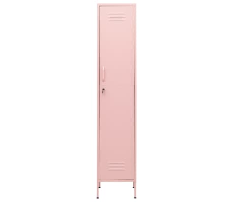 vidaXL Locker Cabinet Pink 35x46x180 cm Steel | vidaXL.com.au