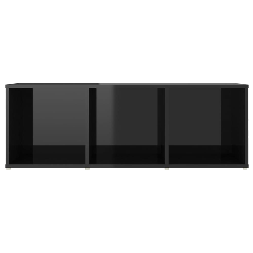 Szafki TV 2 Szt Czarne Na Wysoki Po ysk 107x35x37 Cm P yta Sklep