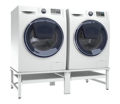 vidaXL Washing Machine Stacking Kit with Pull-Out Shelf | vidaXL.com