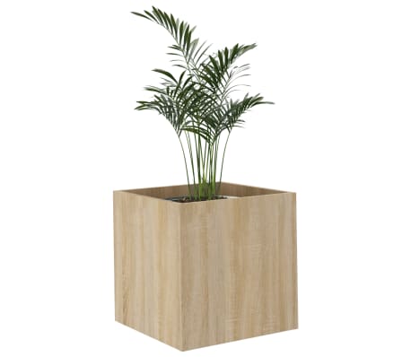 vidaXL Planter Box Sonoma Oak 40x40x40 cm Engineered Wood | vidaXL.com.au