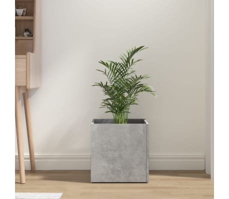 vidaXL Planter Box Concrete Grey 40x40x40 cm Engineered Wood | vidaXL.ie