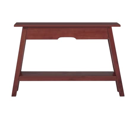 vidaXL Masă consolă, maro, 110x30x75 cm, lemn masiv mahon | vidaXL.ro