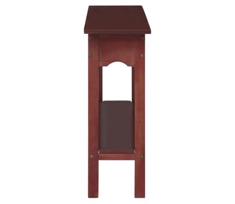 vidaXL Masă consolă, maro, 110x30x75 cm, lemn masiv mahon | vidaXL.ro