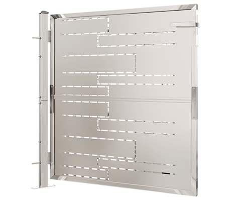 vidaXL Garden Gate 100x100 cm Stainless Steel | vidaXL.com.au