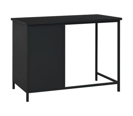 vidaXL Industrial Desk with Drawers Black 105x52x75 cm Steel | vidaXL ...