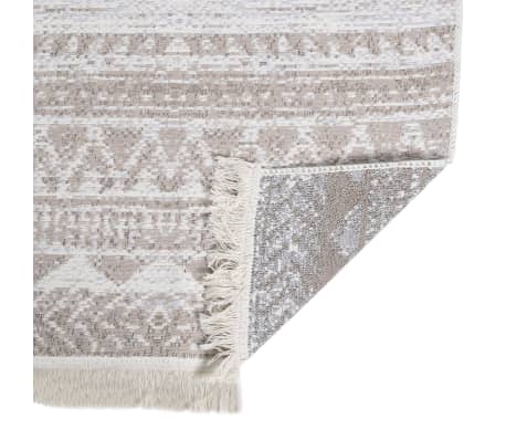 vidaXL Rug Beige 120x180 cm Cotton