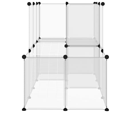 vidaXL Small Animal Cage Transparent 142x74x93 cm PP and Steel | vidaXL.ie