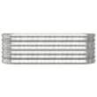 vidaXL Garden Raised Bed | Grey | Powder-coated steel | Large | Durable ...