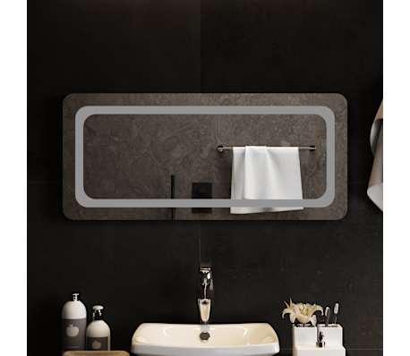 vidaXL LED Bathroom Mirror 90x40 cm