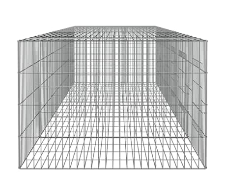 vidaXL 5-Panel Rabbit Cage 273x79x54 cm Galvanised Iron | vidaXL.ie