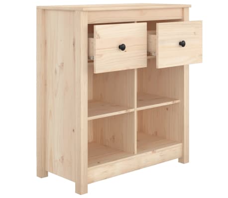 vidaXL Sideboard 70x35x80 cm Solid Wood Pine | vidaXL.com.au