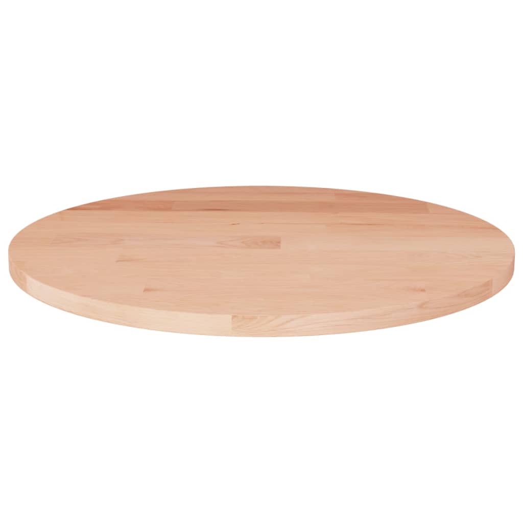 vidaXL Runde Tischplatte Unbehandeltes Massivholz Eiche Platte mehrere ...