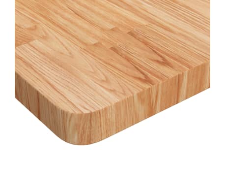 vidaXL Square Table Top Light Brown 50x50x4cm Treated Solid Wood Oak ...