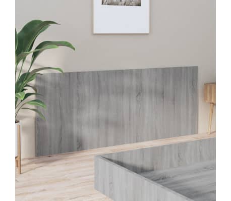 vidaXL Tăblie de pat, gri sonoma, 200x1,5x80 cm, lemn compozit | vidaXL.ro