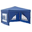 vidaXL Carpa para fiestas plegable con paredes laterales azul 3x3 m | vidaXL.es
