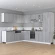 vidaXL Unterschrank mit Schublade Lyon Grau Sonoma 30x46x81,5 cm ...
