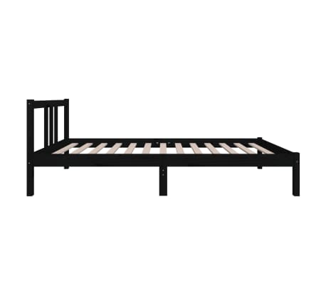 vidaXL Bedframe massief hout zwart 90x190 cm 3FT Single kopen? | vidaXL.nl