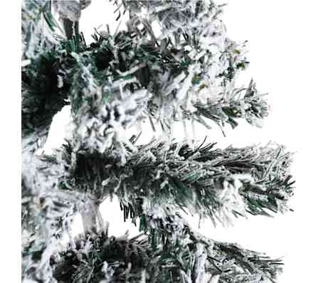 vidaXL Smal halv plastgran med snö 120 cm | vidaXL.se