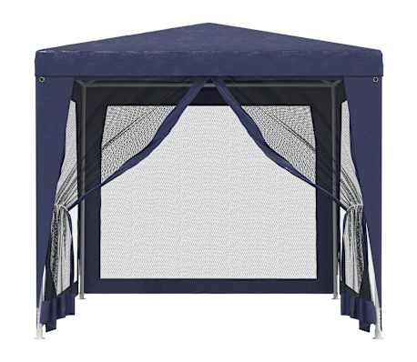 vidaXL Carpa para fiestas con 4 paredes de malla HDPE azul 2,5x2,5 m | vidaXL.es
