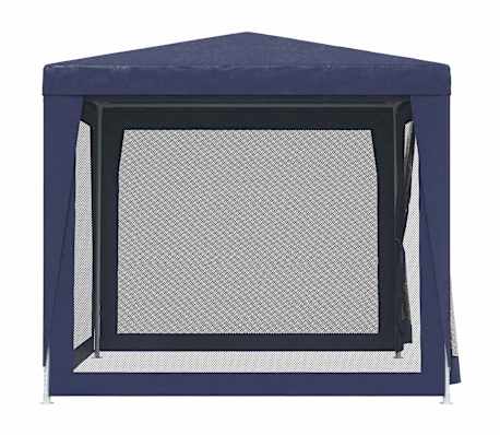 vidaXL Carpa para fiestas con 4 paredes de malla HDPE azul 2,5x2,5 m | vidaXL.es