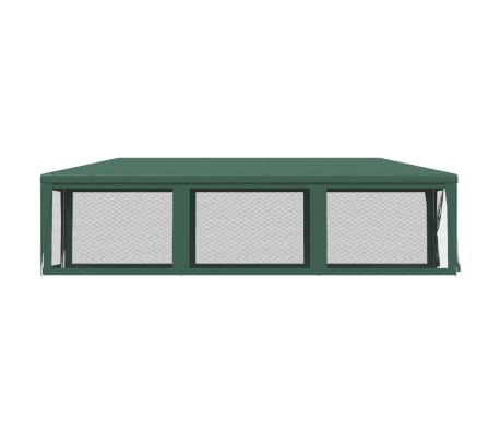 vidaXL Carpa para fiestas con 8 paredes de malla HDPE verde 3x9 m | vidaXL.es