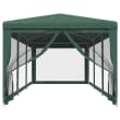 vidaXL Carpa para fiestas con 8 paredes de malla HDPE verde 3x9 m | vidaXL.es